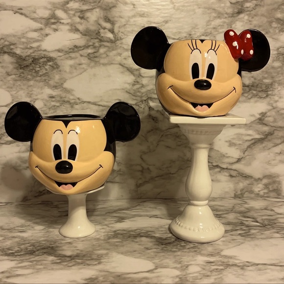 Disney | Accents | Disney Mickeyminnie Planters | Poshmark